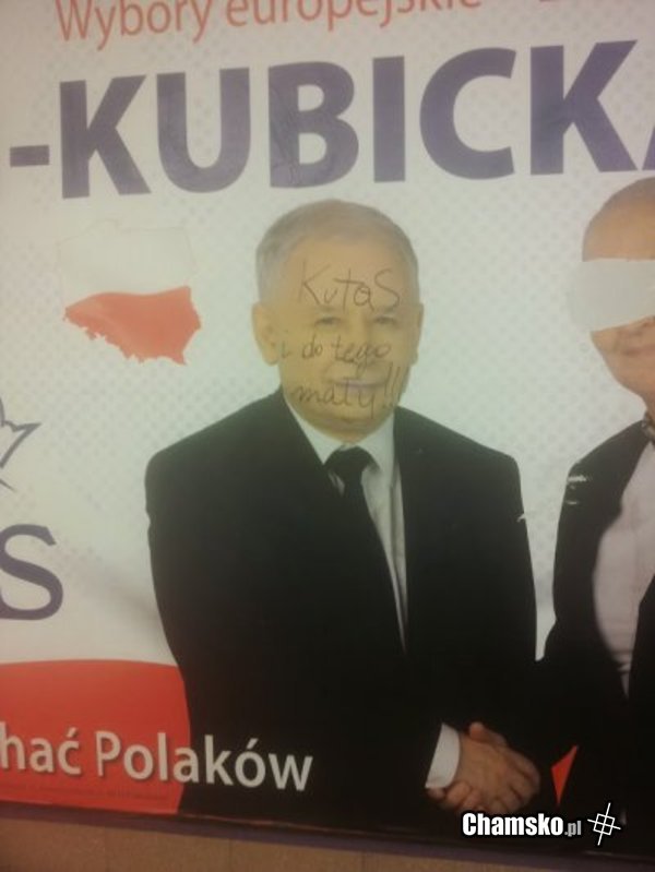 Plakat wyborczy - chamsko.pl